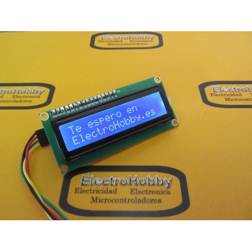 ᐉ LCD I2C 1602 Soldado 📟 Pantalla para Arduino 16x2