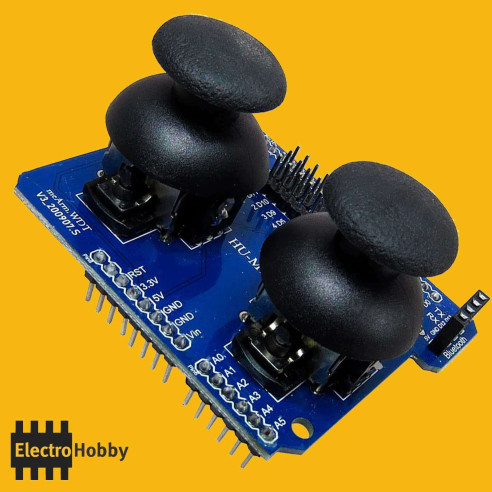Shield Dual Joystick Arduino control movimiento PS2 KY-023
